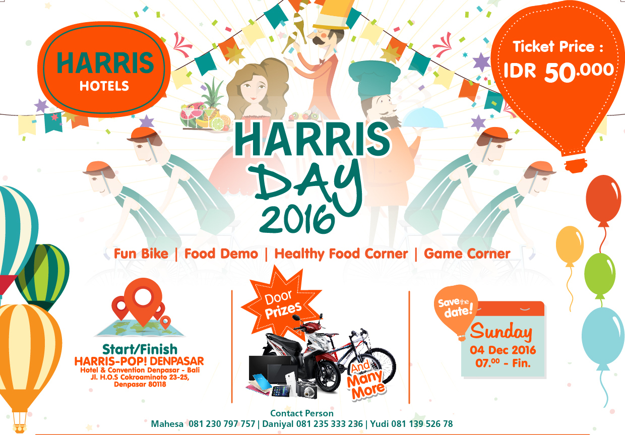Fun Bike dan Carnaval Meriahkan Harris Day 2016 - Aktual - Cerdas ...